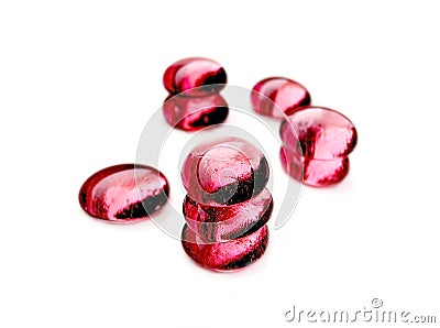 Kleine Rote Steine Stockfotos - Bild: 5201623