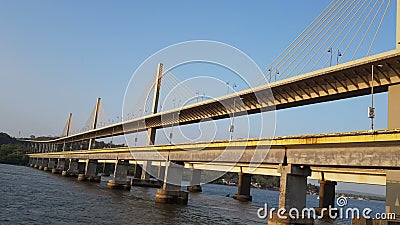 Atal Setu, Goa stock video. Video of night, landscape - 176322419