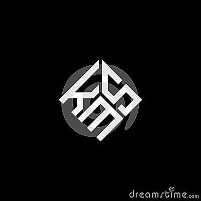 KMS Letter Logo Design On Black Background. KMS Creative Initials ...