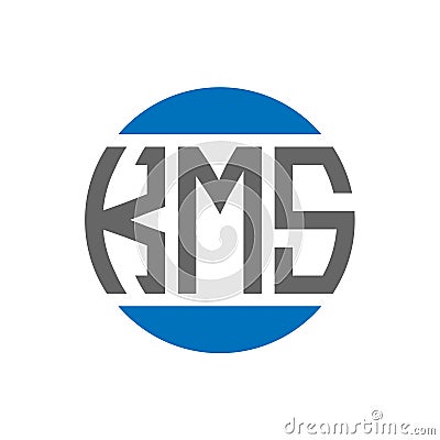 KMS Letter Logo Design On White Background. KMS Creative Initials ...