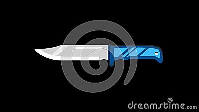 Knife Animated Travel Adventure Icon Line Drawing Animation Transparent ...