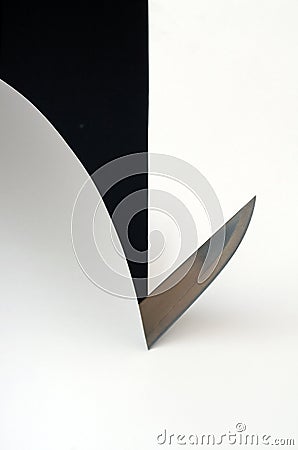 Knife Cutting Paper Sheet Stock Photo - Image: 6319560