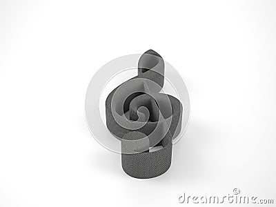 Knitted Music Note Symbol Royalty-Free Cartoon | CartoonDealer.com ...