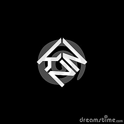 KNN Letter Logo Design On Black Background. KNN Creative Initials ...