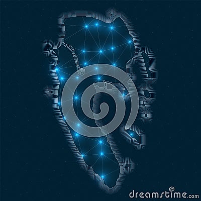 Ko Lanta Network Map. Vector Illustration | CartoonDealer.com #233155990