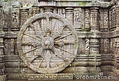 Konark Wheel Stock Photos - Image: 3350993