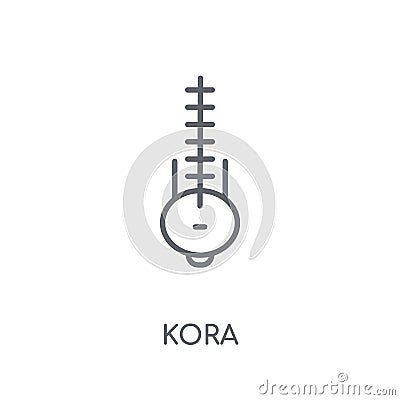 Kora Linear Icon. Modern Outline Kora Logo Concept On White Back ...