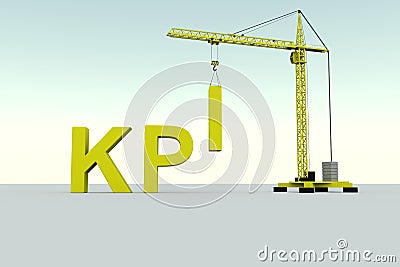 KPI Building Concept Stock Illustration | CartoonDealer.com #110357545