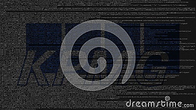 KPMG Logo Made Of Source Code On Computer Screen. Editorial 3D ...