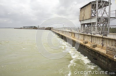 Krishna Raja Sagar Dam Open Its Gate Stock Photo - Image of krishna ...