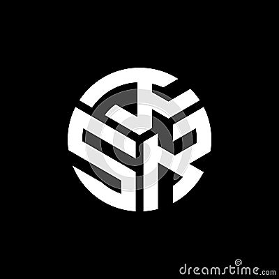 KSK Letter Logo Design On Black Background. KSK Creative Initials ...