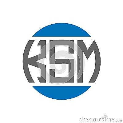 KSM Letter Logo Design On White Background. KSM Creative Initials ...