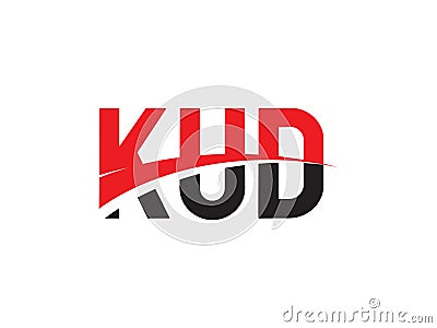 KUD Letter Initial Logo Design Cartoon Vector | CartoonDealer.com ...