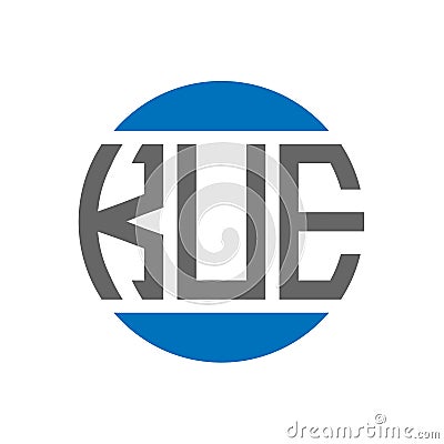 KUE Letter Logo Design On White Background. KUE Creative Initials ...