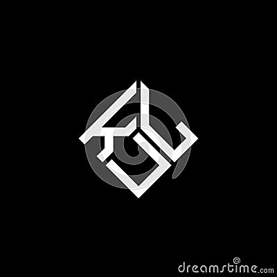 KUL Letter Logo Design On Black Background. KUL Creative Initials ...