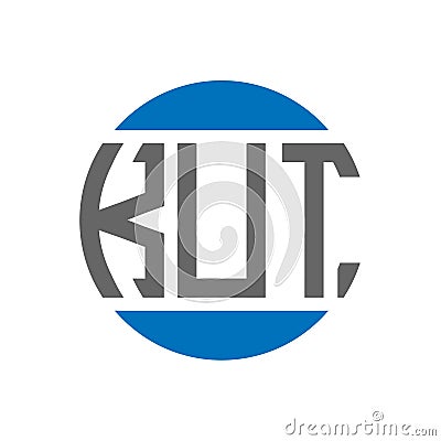 KUT Letter Logo Design On White Background. KUT Creative Initials ...