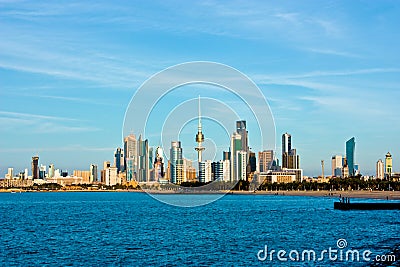 Kuwait Skyline And Harbor Stock Image - Image: 13450051