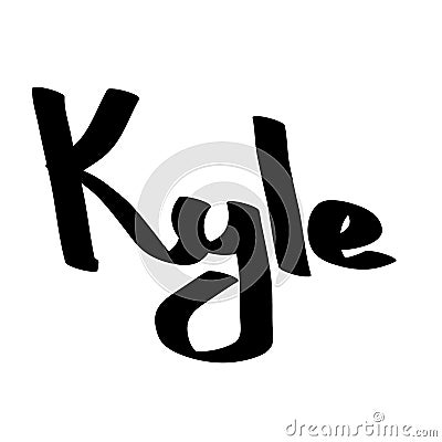 Kyle Male Name Street Art Design. Graffiti Tag Kyle. Vector Art ...