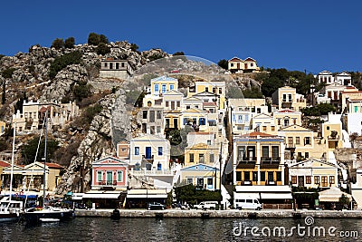 L'isola Di Simi In Grecia Fotografia Stock - Immagine: 67196406