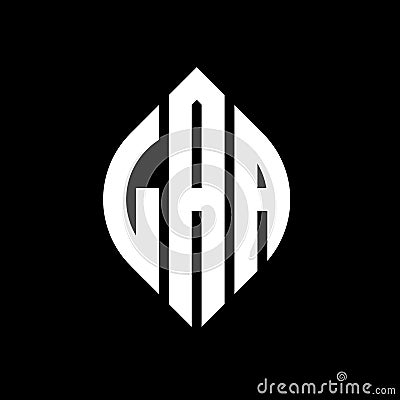 LAA Circle Letter Logo Design With Circle And Ellipse Shape. LAA ...