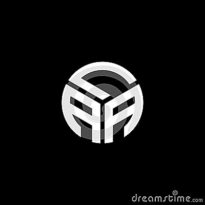 LAA Letter Logo Design On Black Background. LAA Creative Initials ...