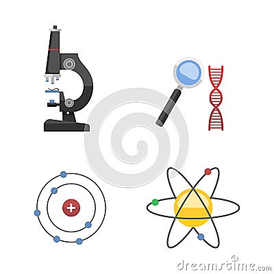 Lab Symbols Test Medical Laboratory Scientific Biology Design Molecule ...