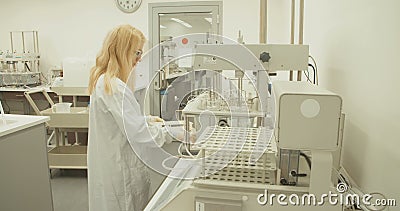 Lab Technician Working in a Pharmaceutical Company Laboratory Stock ...