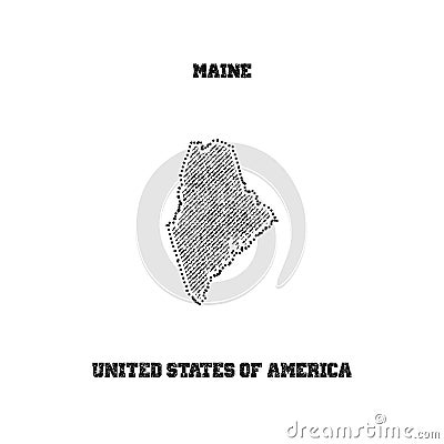 Label With Map Of Maine. Royalty-Free Illustration | CartoonDealer.com ...