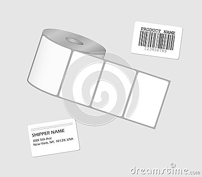 Label Sticker Roll. Paper Stickers For Marking And Identification ...