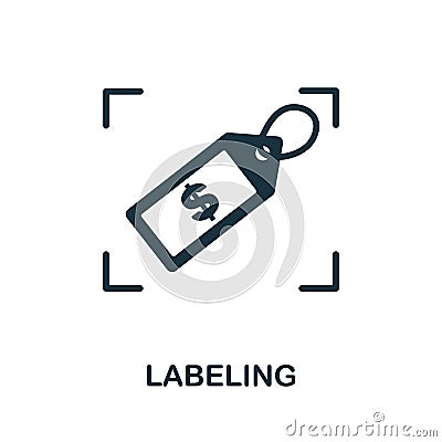 Labeling Icon. Monochrome Simple Labeling Icon For Templates, Web ...