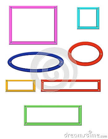 Labels stock vector. Illustration of rectangle, shape - 8271027