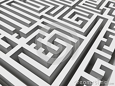 Labirinto 3D Fotos de Stock - Imagem: 6241523