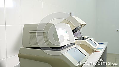 Laboratory Analysis and Diagnostic Machine. Robotic Device for ...