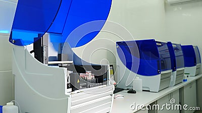 Laboratory Analysis And Diagnostic Machine. Robotic Device For ...