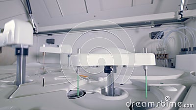 Laboratory Robotic Machine Testing Bio Material. Modern Medical ...