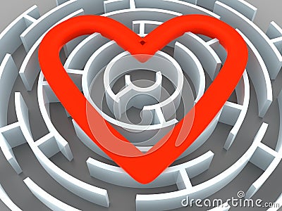 Labyrinth And Heart Stock Image | CartoonDealer.com #12404791