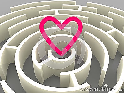 Labyrinth And Heart Stock Photo | CartoonDealer.com #12572580