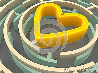 Labyrinth And Heart Stock Photography | CartoonDealer.com #12573482