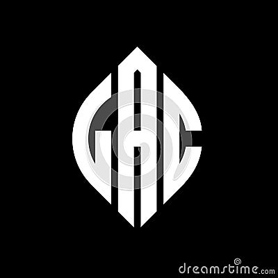 LAC Circle Letter Logo Design With Circle And Ellipse Shape. LAC ...