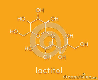 Lactitol Sweetener And Laxative Molecule. Skeletal Formula. Stock Photo ...