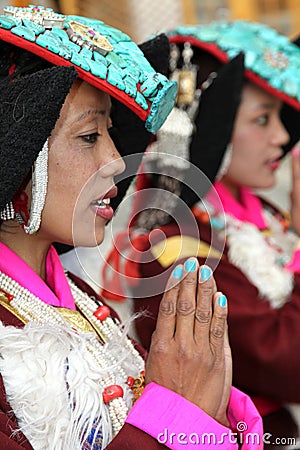 Ladakhi Dancer GirlS Editorial Image - Image: 24860740