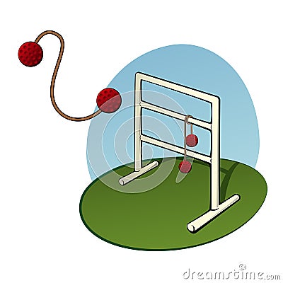 Ladder Toss Game Stock Vector - Image: 49803073