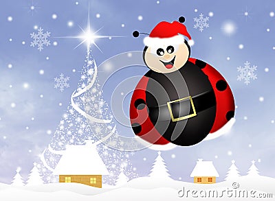 Ladybug At Christmas Stock Images - Image: 34432214