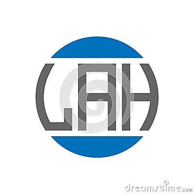 LAH Letter Logo Design On White Background. LAH Creative Initials ...