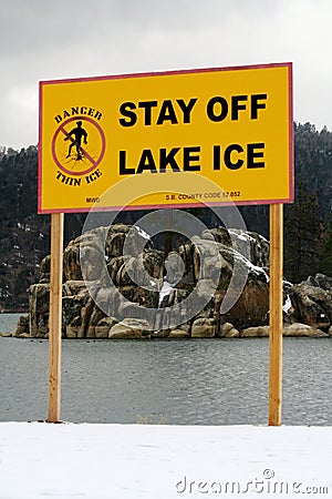Lake Warning Sign Stock Photography | CartoonDealer.com #1980980