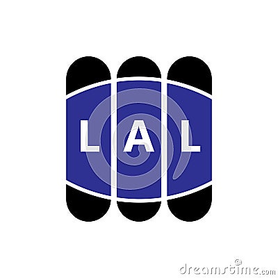 LAL Letter Logo Design On White Background. Creative Modern LAL Letter ...