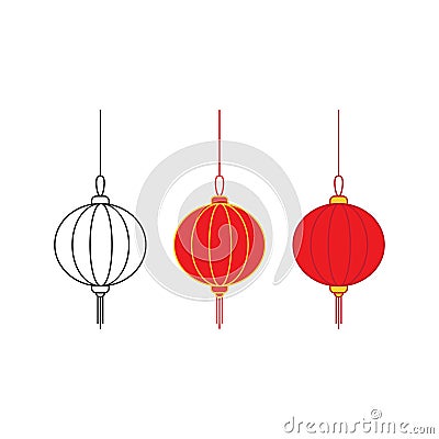 Lampion Vector Design Illustration | CartoonDealer.com #201911157