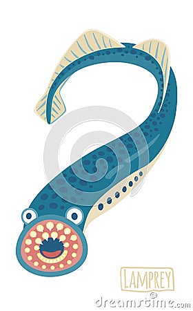Lamprey, Vector Cartoon Illustration | CartoonDealer.com #65322896