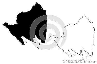 Lampung Map Vector | CartoonDealer.com #131290334