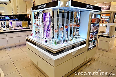 Lancome Stand In Perfumery Store In Hamburg, Germany Editorial Stock ...